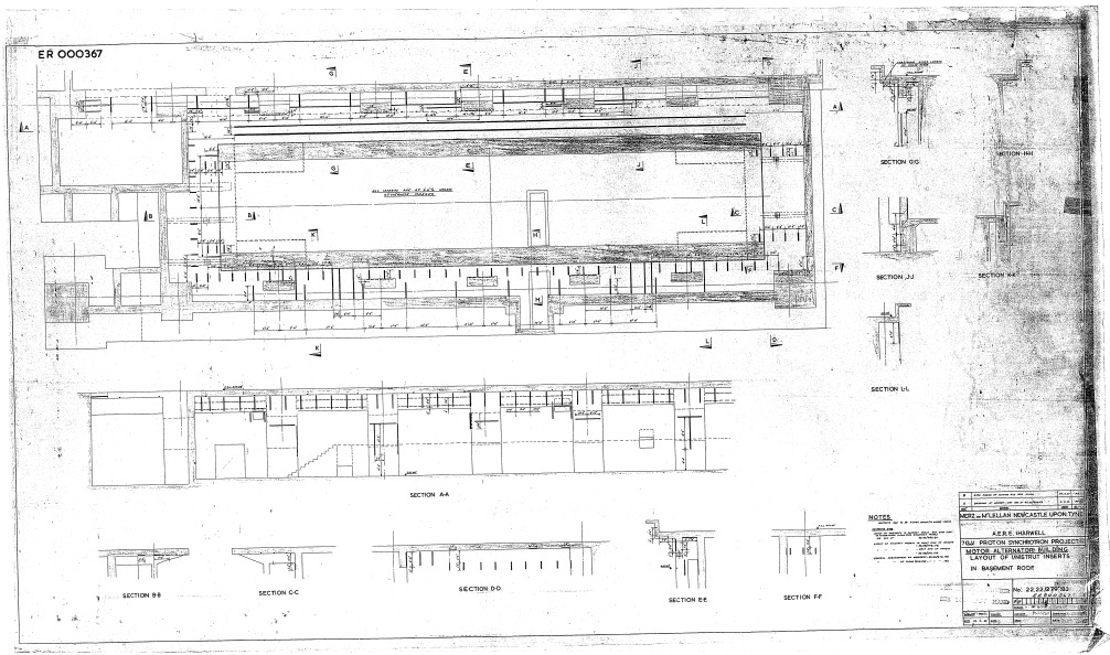 RAL::Blueprints for R3 NIMROD Services Building from 1960s and one from ...